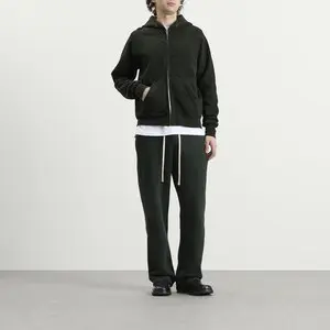 LES TIEN Heavyweight Raglan Zip Hoodie