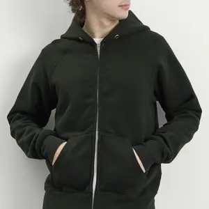 LES TIEN Heavyweight Raglan Zip Hoodie