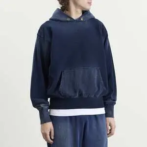LES TIEN Heavyweight Hoodie - Dark Denim