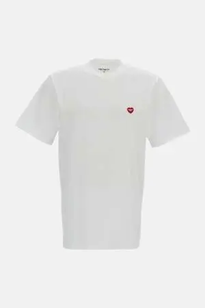 Carhartt Work In Progress Maglietta Small Heart - Bianco