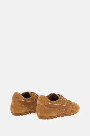 Hogan Running-inspired Suede Sneakers - Beige