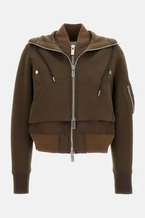 Sacai Hybrid Layered Bomber Hoodie