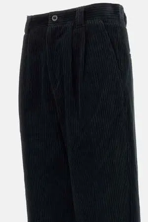A.p.c. Ricky Ribbed Velvet Pants - Nero