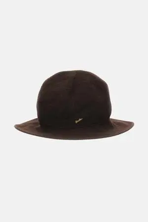 Borsalino Angelina Cloche Hat In Eco-cashmere - Brown
