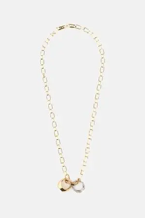 MOI MÊME MILANO Modulée Necklace With Double Ring Charms - Oro