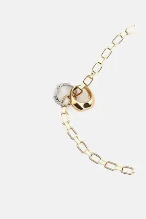 MOI MÊME MILANO Modulée Necklace With Double Ring Charms - Oro