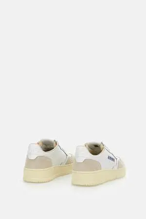 AUTRY Medalist Low Leather Sneakers - Bianco