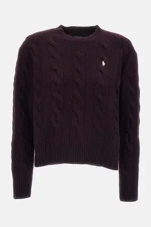 Polo Ralph Lauren Turtleneck-knit Pullover With Braids - Brown