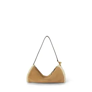 Ralph Lauren Shearling-trim Barrel Bag