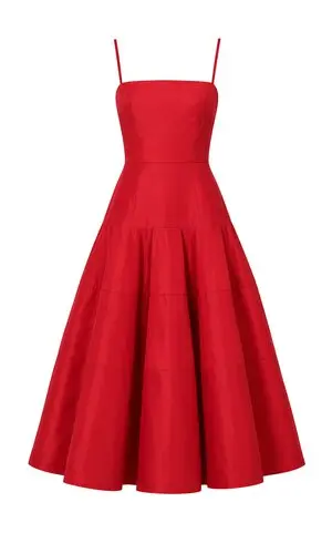 REDONDO BRAND Dumbo Midi Dress - Red