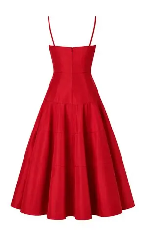 REDONDO BRAND Dumbo Midi Dress - Red