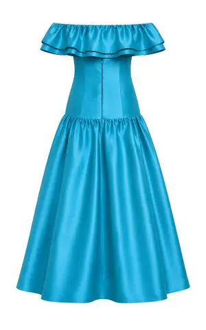 REDONDO BRAND Lara Maxi Dress Off-the-shoulder Ruffled Gown