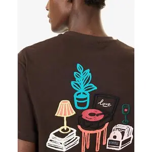LES DEUX Record Cotton T-shirt