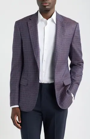 Emporio Armani Patterned Virgin Wool Sport Coat