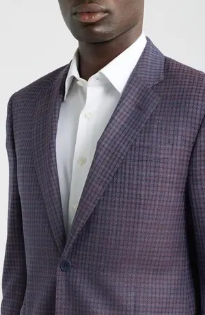 Emporio Armani Patterned Virgin Wool Sport Coat