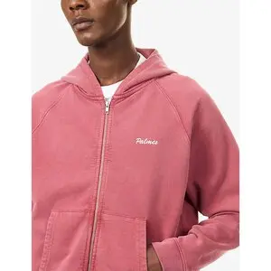PALMES Brand-print Cotton Hoody