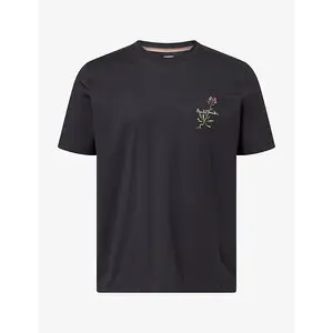 Paul Smith Floral-embroidered Cotton T-shirt