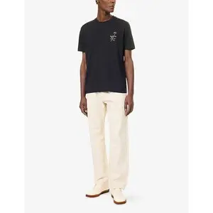 Paul Smith Floral-embroidered Cotton T-shirt