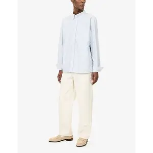 PALMES Deuce Striped Cotton Oxford Shirt