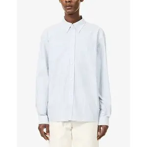 PALMES Deuce Striped Cotton Oxford Shirt