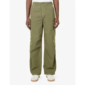 PALMES Herringbone Cotton Cargo Trousers