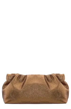 Nina Thea Clutch With Metallic Finish - Bronze