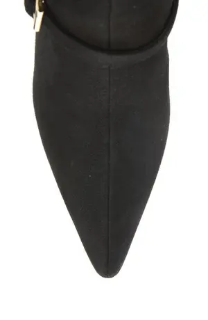 Prada Stretch Knee High Boot With Sculptural Heel