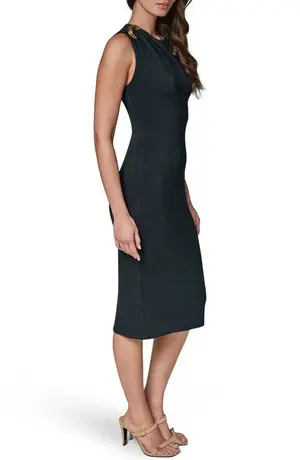 Donna Karan New York Sleeveless Sheath Dress - Black Forest