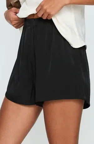 Princess Polly Breina Satin Micro Shorts