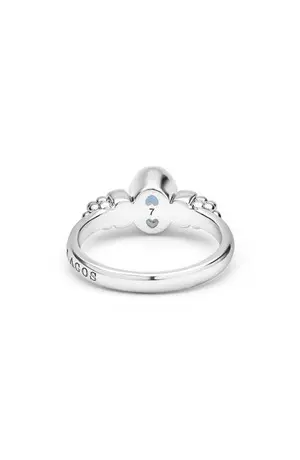 Lagos Signature Caviar Blue Topaz Ring