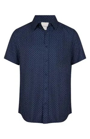 REPORT COLLECTION Geometric Print Performance Short Sleeve Shirt
