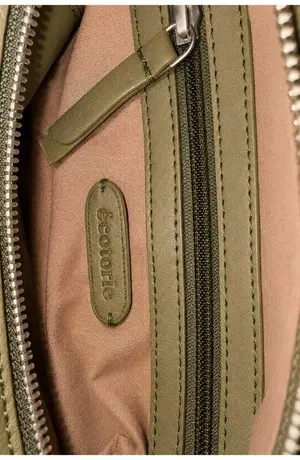 Écotorie Agnes Leather Crossbody Bag - Dark Moss