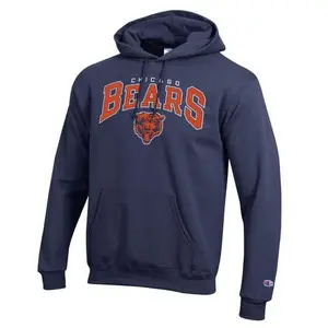 Champion Chicago Bears Powerblend Arch Over Logo Hoodie