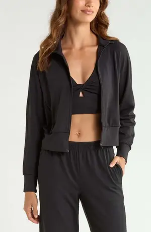 Zella Zen" Track Jacket - Black
