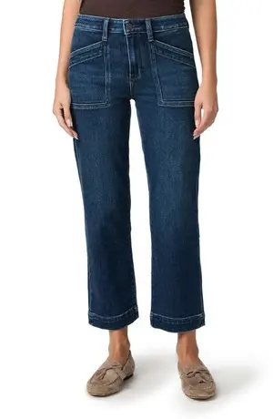 Paige Quincy High Waist Ankle Straight Leg Jeans - Scusa