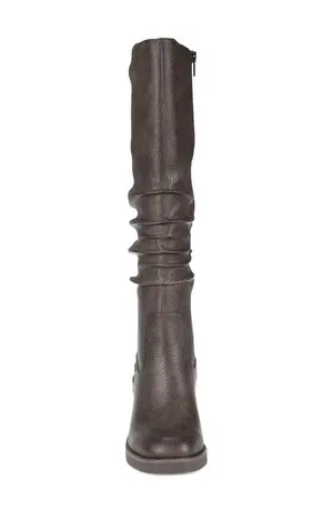 BARETRAPS Gingee Tall Slouch Boot With Block Heel - Dark Brown