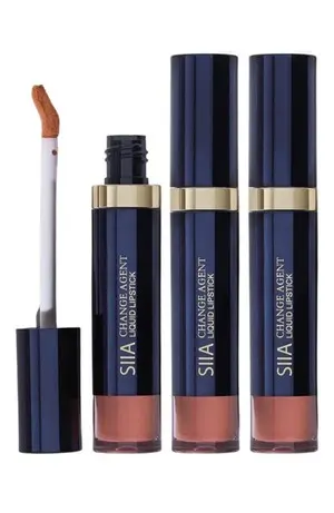 SIIA COSMETICS 3-pc. Change Agent Long-lasting Matte Liquid Lipstick Trio Set Bare Beige