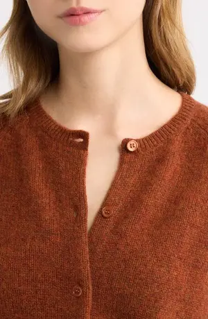 DÔEN Peroline Cashmere Cardigan - Ember