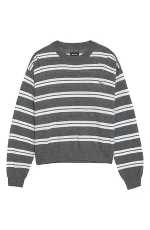 Zadig&Voltaire Swapy Stripe Cashmere Sweater - Anthracite