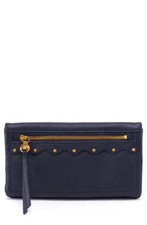 Hobo Lumen Leather Continental Wallet - Ink Navy