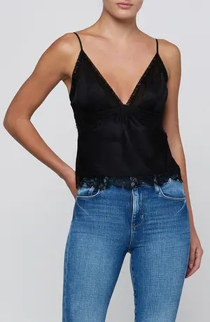 L'Agence Elka Lace Trim Camisole
