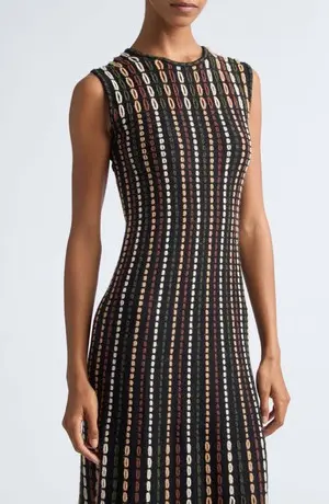Ulla Johnson Amina Fringe Knit Midi Dress