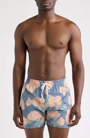 CHUBBIES The Great Grand Poppy 5.5-inch Swim Trunks - Navy
