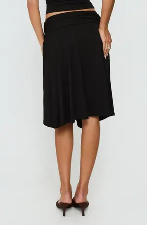 Princess Polly Soft Focus Tie Waist Midi Skirt