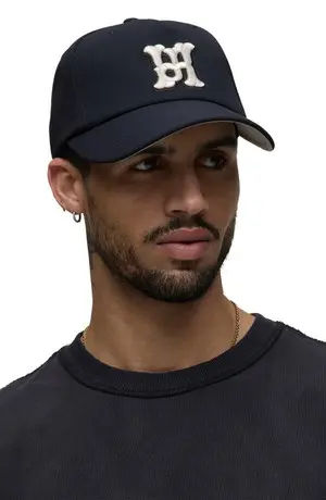 Hudson Jeans Embroidered Logo Baseball Cap