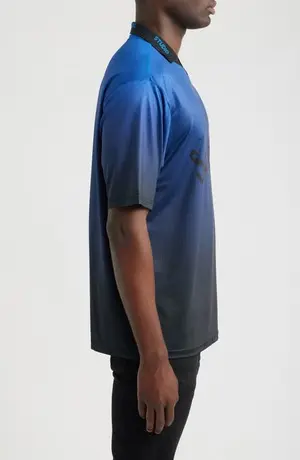 SANTO STUDIO Gradient Graphic Polo