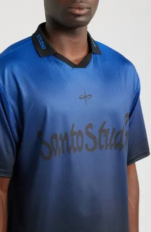 SANTO STUDIO Gradient Graphic Polo