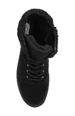 ARA Mist Bootie With Faux Shearling Collar And Lug Sole