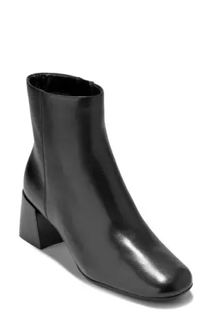 Cole Haan Grand Ambition Annabeth Leather Bootie - Black Leather