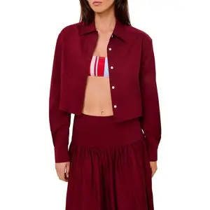 Solid & Striped Avril Cropped Shirt